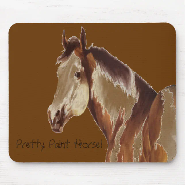 Pretty Paint Horse ~ Mousepad | Zazzle