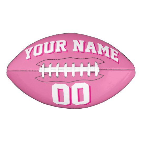 PRETTY PINK AND WHITE Custom Football | Zazzle.com.au