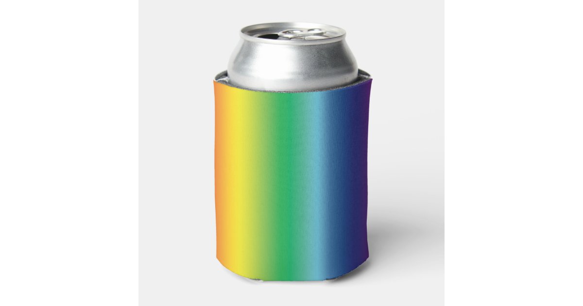 Pride lgbt lgbtq lgbtqia rainbow flag colours can cooler | Zazzle