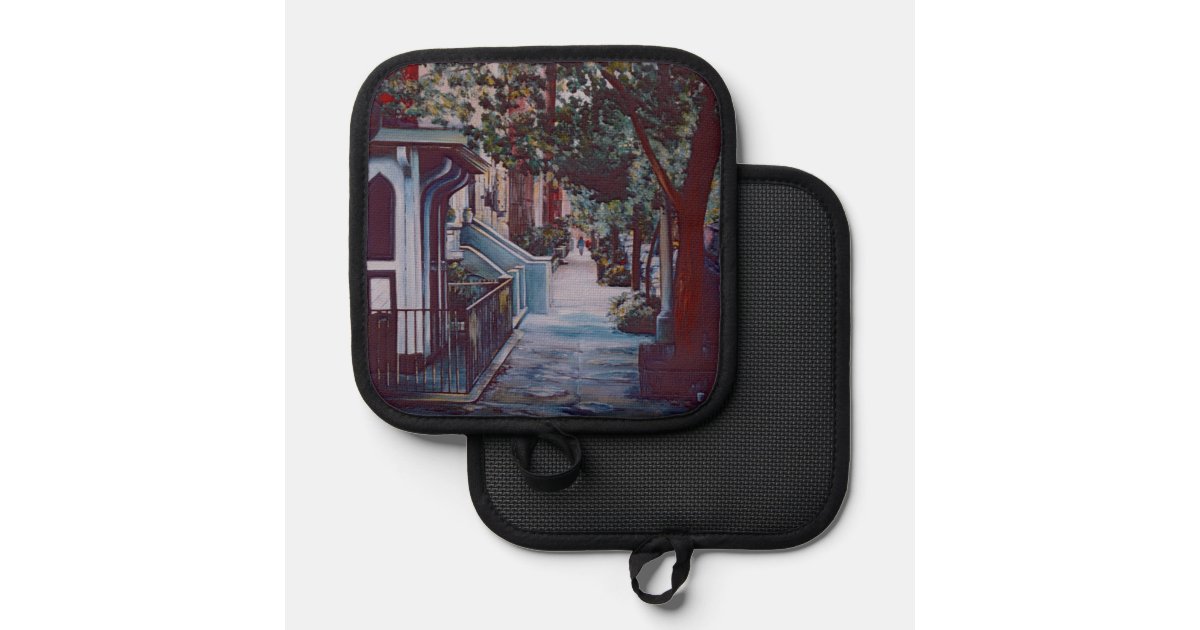 Pristine Walk on 19th Street Pot Holder | Zazzle