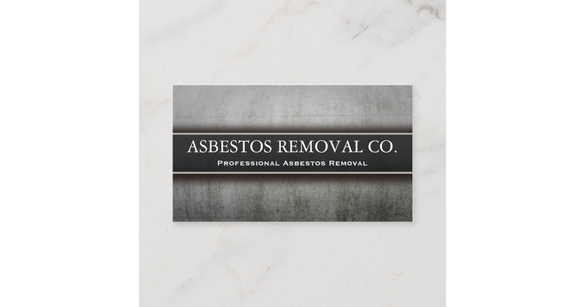 Professional Asbestos Removal Business Card | Zazzle