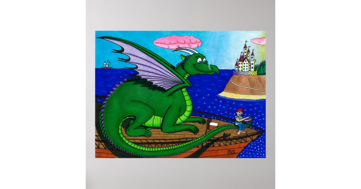 Puff the Magic Dragon Poster | Zazzle