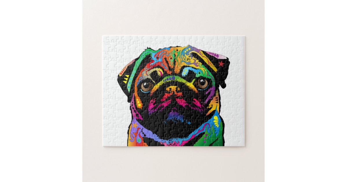 Pug Dog Jigsaw Puzzle | Zazzle
