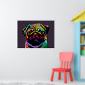Pug Dog Poster | Zazzle