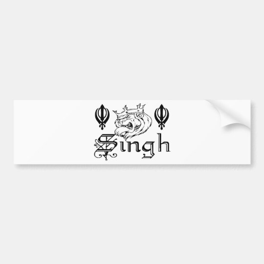 Punjabi Khanda Sikh Khalsa Merchandise Bumper Sticker | Zazzle.com.au