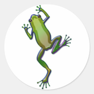 Green Tree Frog Stickers | Zazzle AU