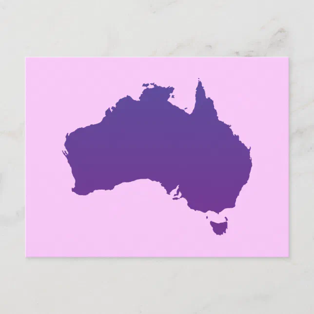 Purple Australia Postcard | Zazzle