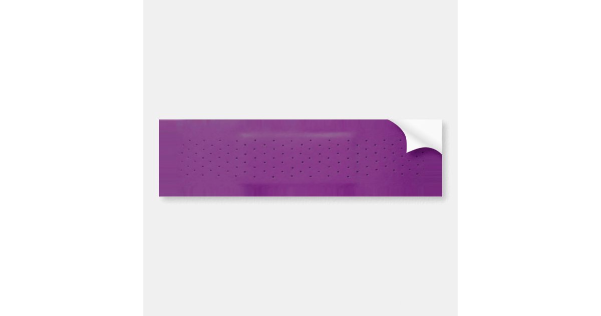 Purple Band-Aid Bumper Sticker | Zazzle