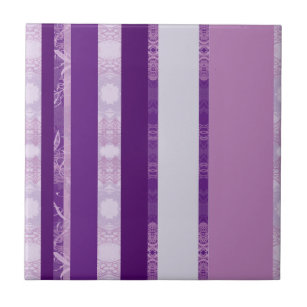 Purple Decorative Ceramic Tiles | Zazzle.com.au