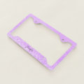 Purple Glitter Lights Personalised Licence Plate Frame | Zazzle