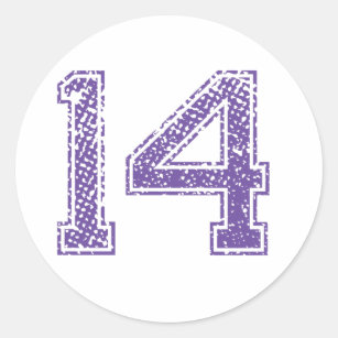 Number 14 Stickers | Zazzle AU