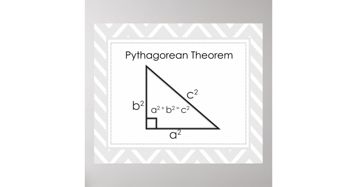 Pythagorean Theorem *UPDATED* Poster | Zazzle