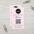 QR code Modern | Leave us a review Business Card | Zazzle