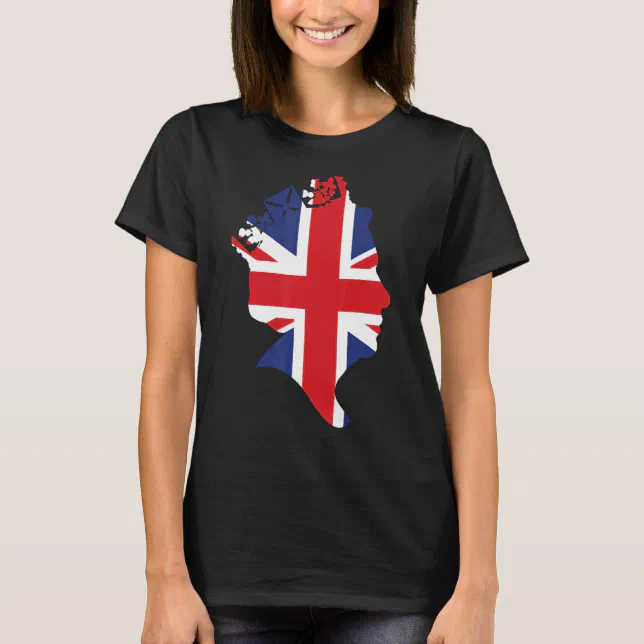 Queen Elizabeth's II British Crown Majesty Queen E T-Shirt | Zazzle