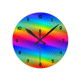 Abstract Chevron Wall Clocks | Zazzle.com.au