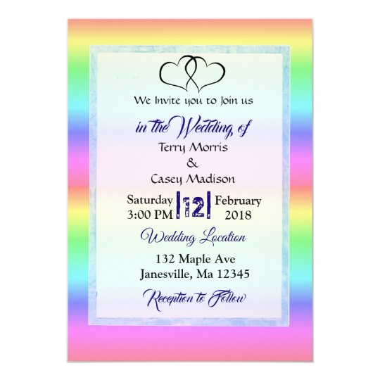 Rainbow LGBT Wedding Invitations | Zazzle.com.au