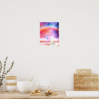 Rainbow unicorn poster | Zazzle