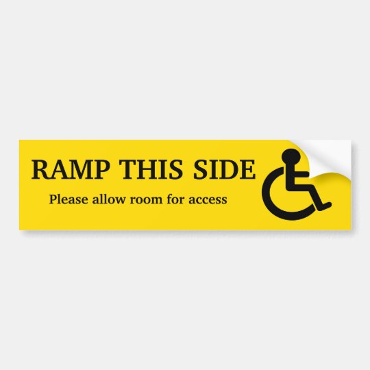 Ramp Access Sticker | Zazzle.com.au