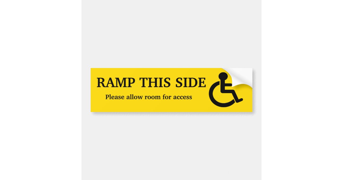 Ramp Access Sticker | Zazzle