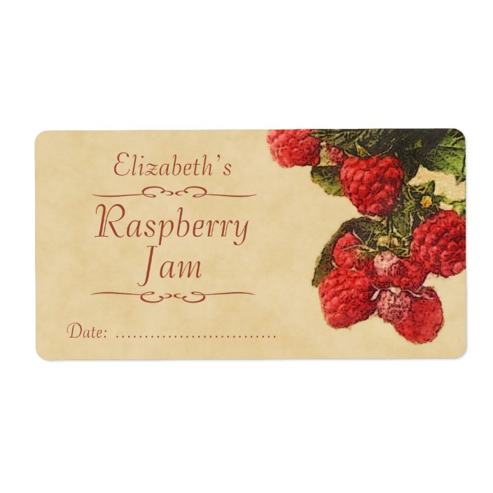 Raspberry Canning label | Zazzle.com.au