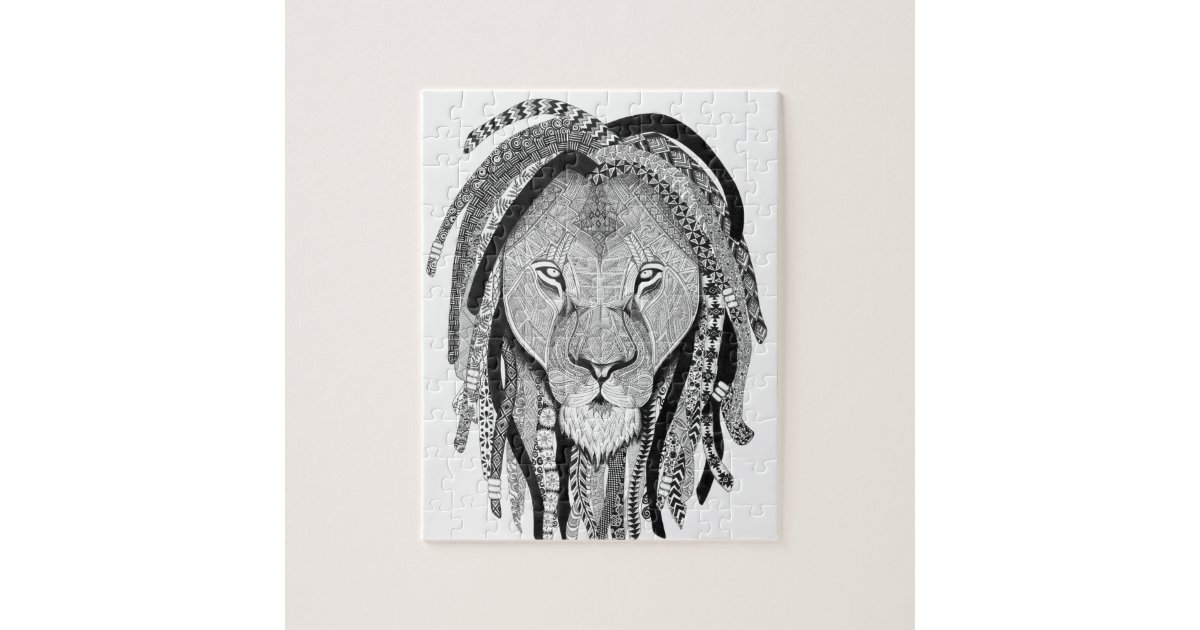 Rasta Lion Jigsaw Puzzle | Zazzle