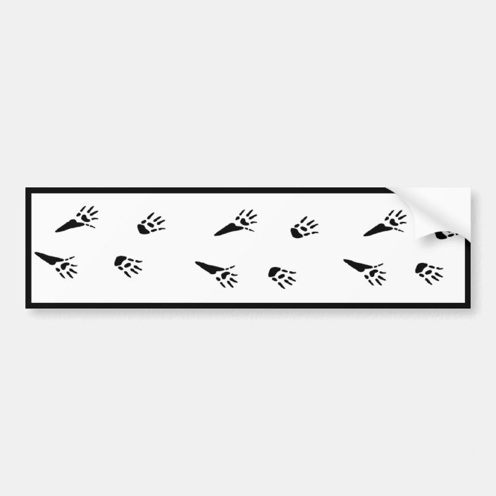 Rat Paw Print - Bumper Sticker | Zazzle.com.au