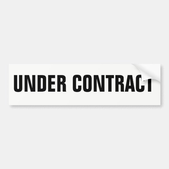 Real Estate Sign UNDER CONTRACT sticker | Zazzle.com.au