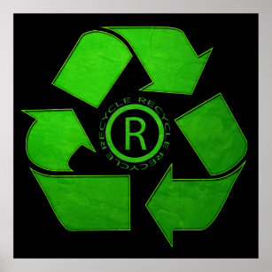 Recycling Symbol Posters & Photo Prints | Zazzle AU
