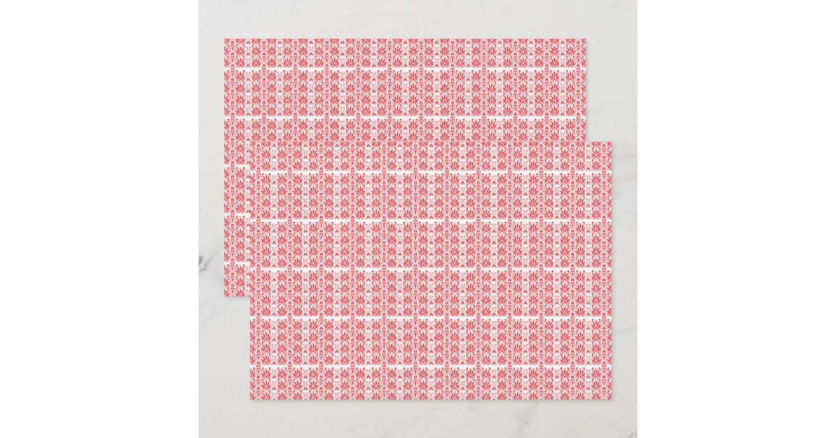 Red and pink floral graphics featuring geraniums i thank you card | Zazzle