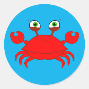 Cute Crab Stickers | Zazzle AU