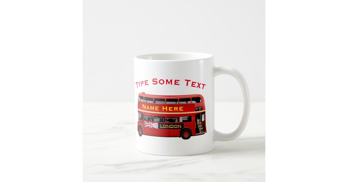 Red London Bus Themed Coffee Mug | Zazzle