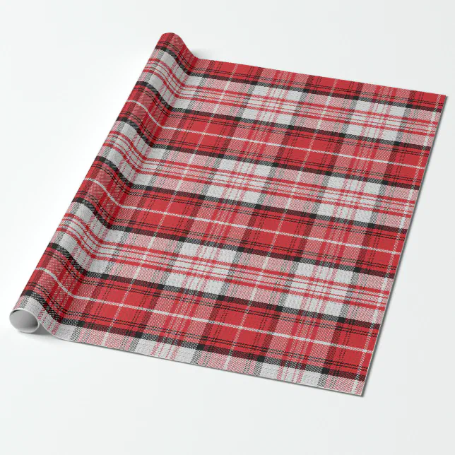 Red Plaid Wrapping Paper | Zazzle
