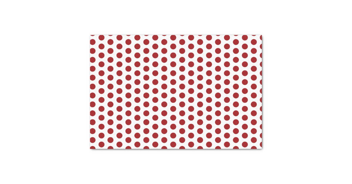 Red Polka Dot tissue paper | Zazzle
