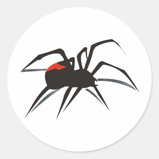 Redback Spider Classic Round Sticker | Zazzle.com.au