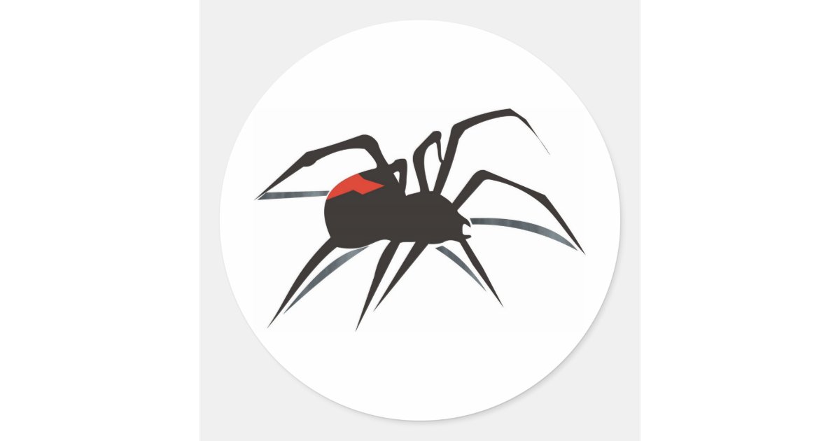 Redback Spider Classic Round Sticker | Zazzle