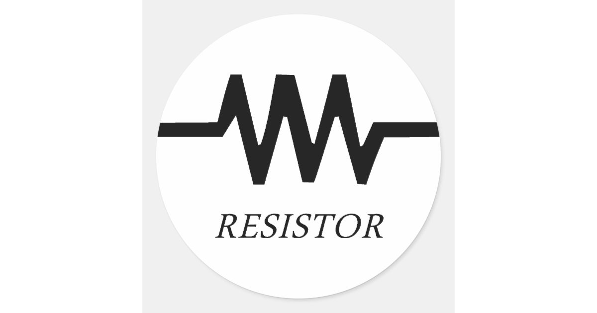 Resistor Classic Round Sticker | Zazzle