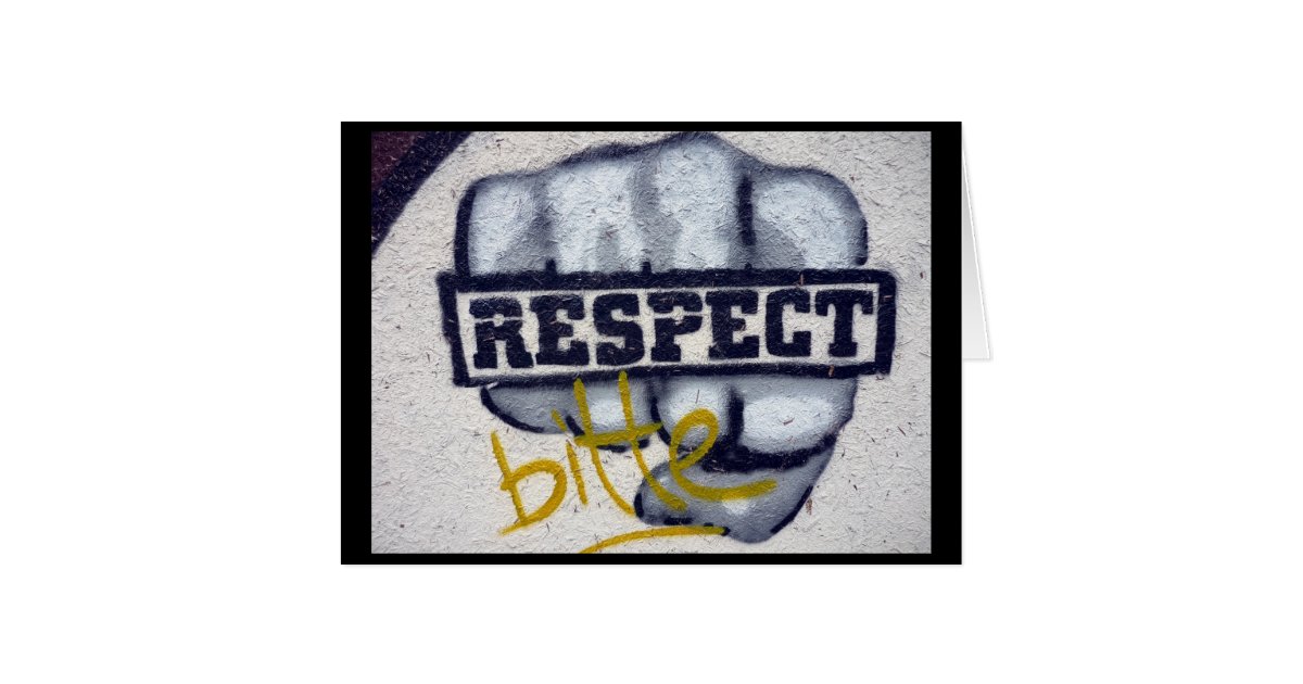 respect graffiti fist | Zazzle