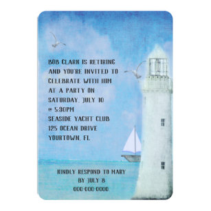 Ocean Lighthouse Invitations & Announcements | Zazzle AU