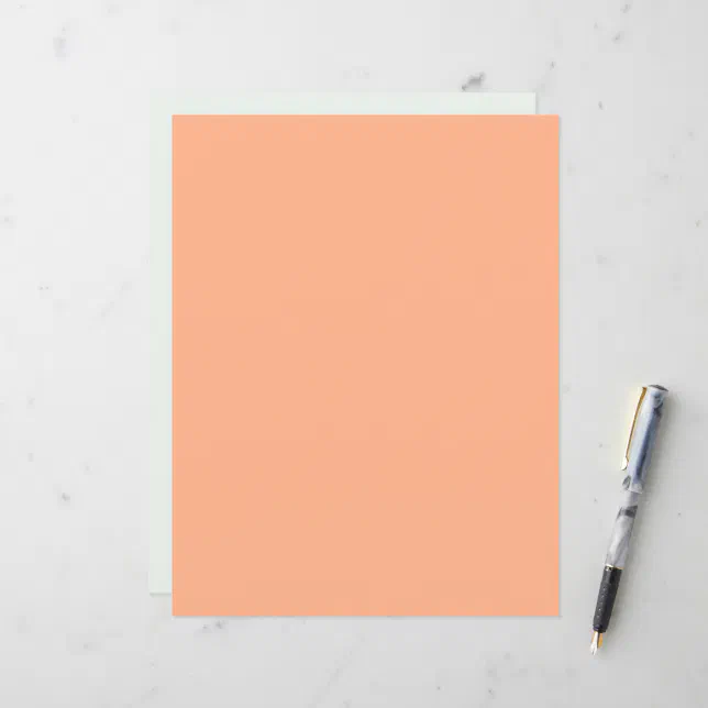 Retro Citrus Sunset on Sea Solid Scrapbook Paper | Zazzle