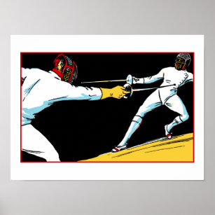 Vintage Fencing Posters & Photo Prints | Zazzle AU