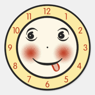 Clock Face Stickers | Zazzle AU