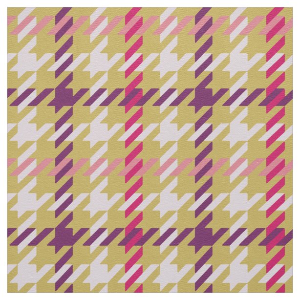 Houndstooth Fabric | Zazzle.com.au