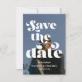 Retro Script Wedding QR Code Save The Date | Zazzle