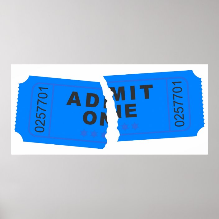 Ripped Ticket Poster | Zazzle.com.au