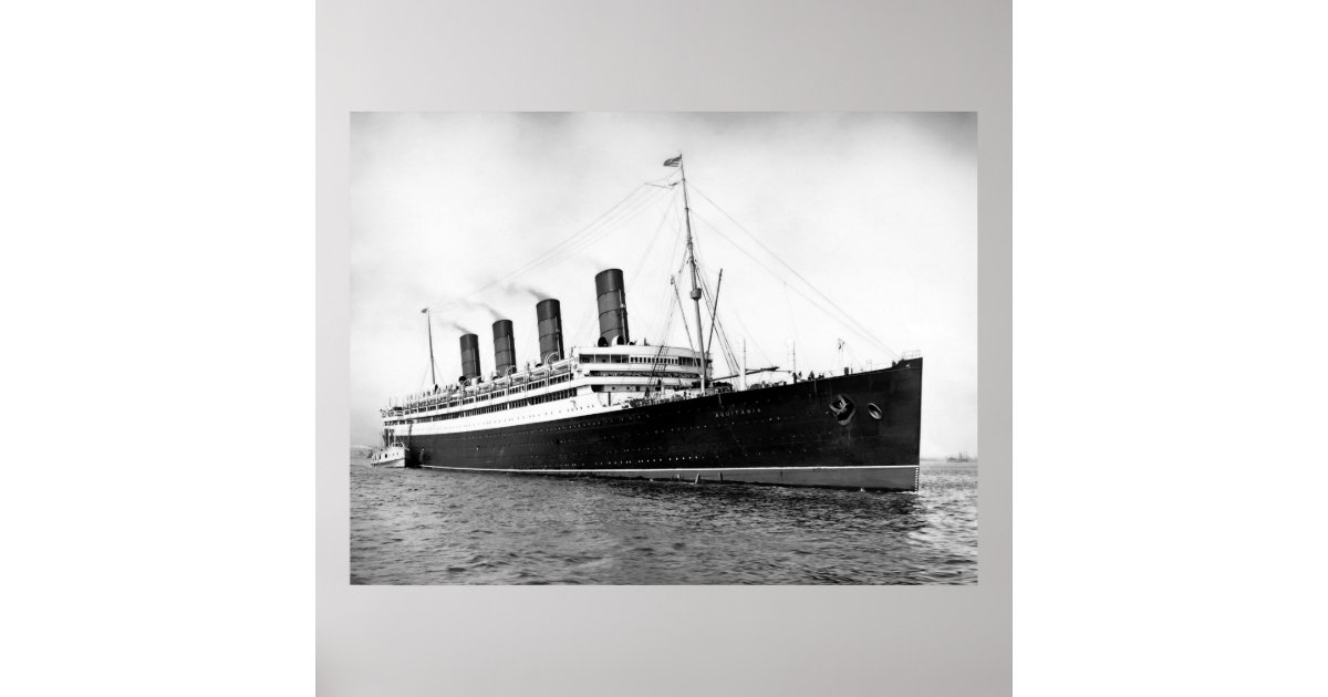 RMS Aquitania Poster | Zazzle