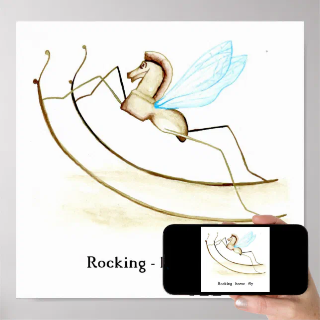 Rocking Horse Fly Poster | Zazzle
