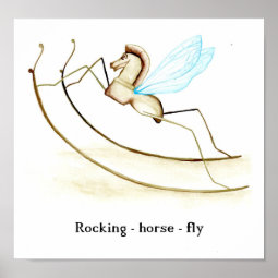 Rocking Horse Fly Poster | Zazzle