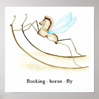 Rocking Horse Fly Poster | Zazzle