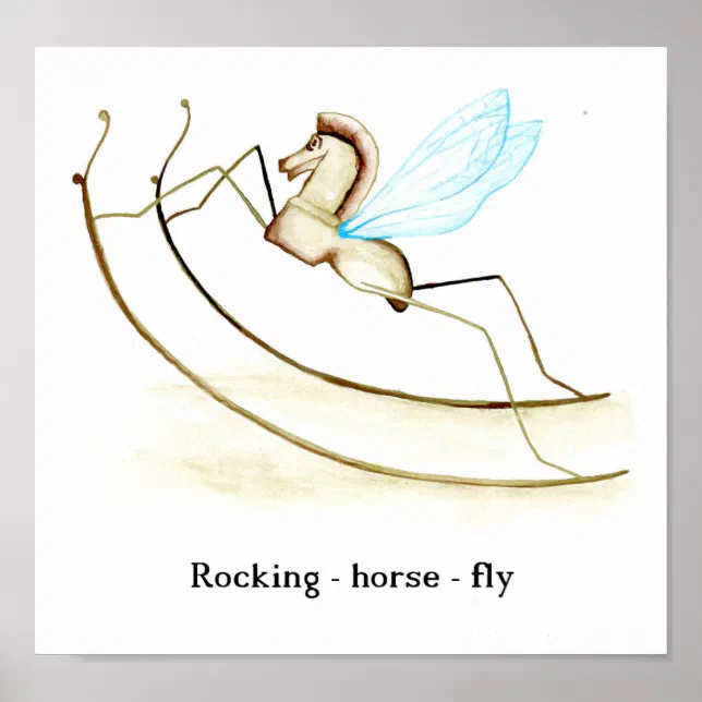 Rocking Horse Fly Poster | Zazzle