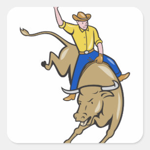 Bull Riding Stickers | Zazzle AU